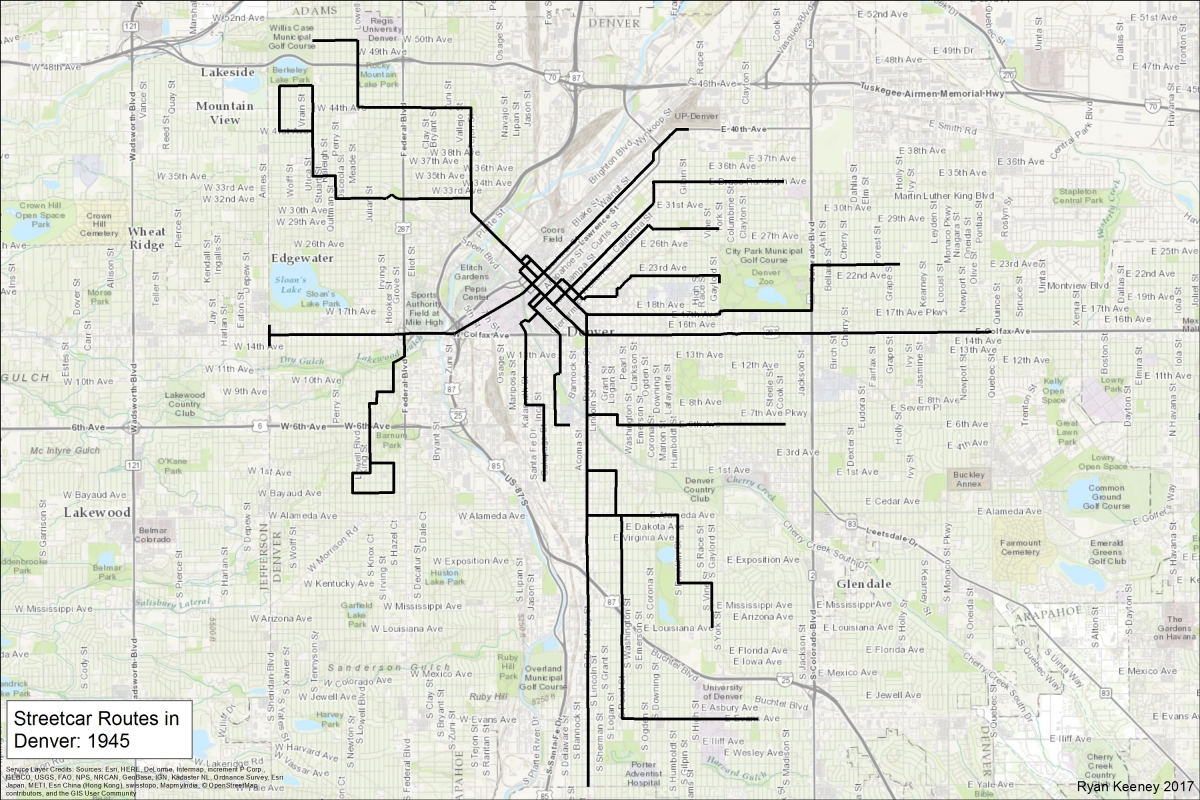 The History of Denver’s Streetcars and Their Routes – DenverUrbanism Blog