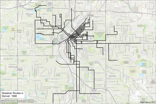 The History of Denver’s Streetcars and Their Routes – DenverUrbanism Blog